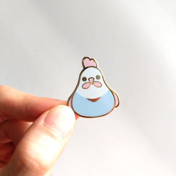 Chicken Enamel Pin – Kiwihen Design